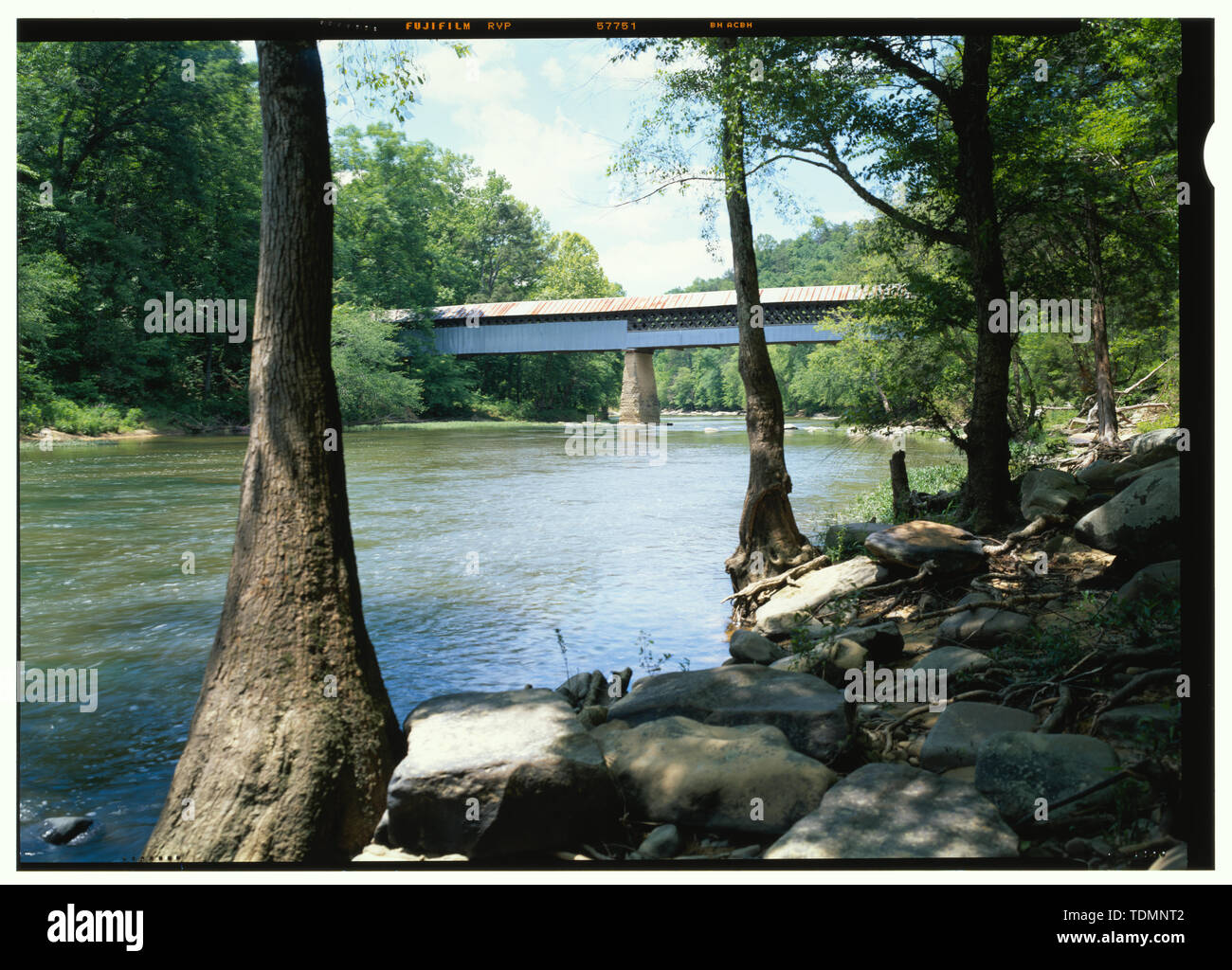 Perspective from E. - Swann Bridge, Spanning Locust Fork of Black ...