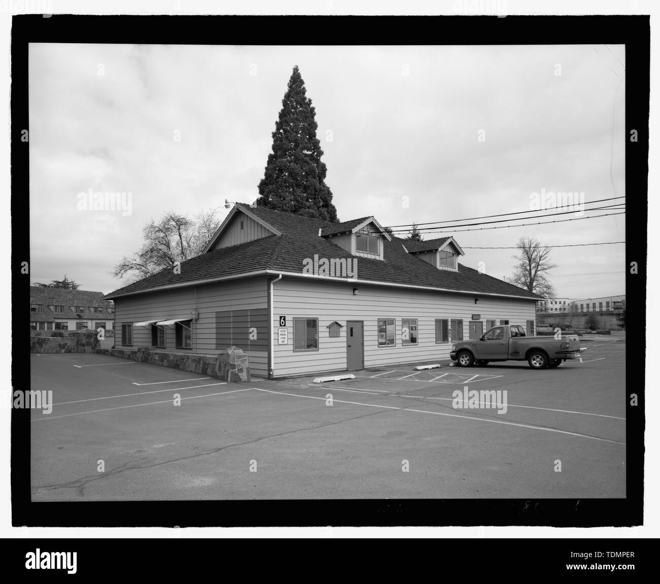 PERSPECTIVE VIEW OF THE FOREST PRACTICES BUILDING, VIEW LOOKING NORTH ...