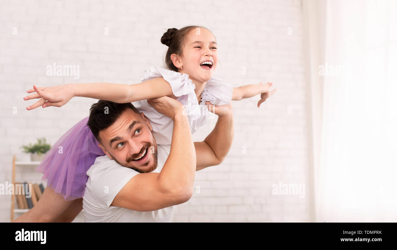 Father carry two children home hi-res stock photography and images - Alamy