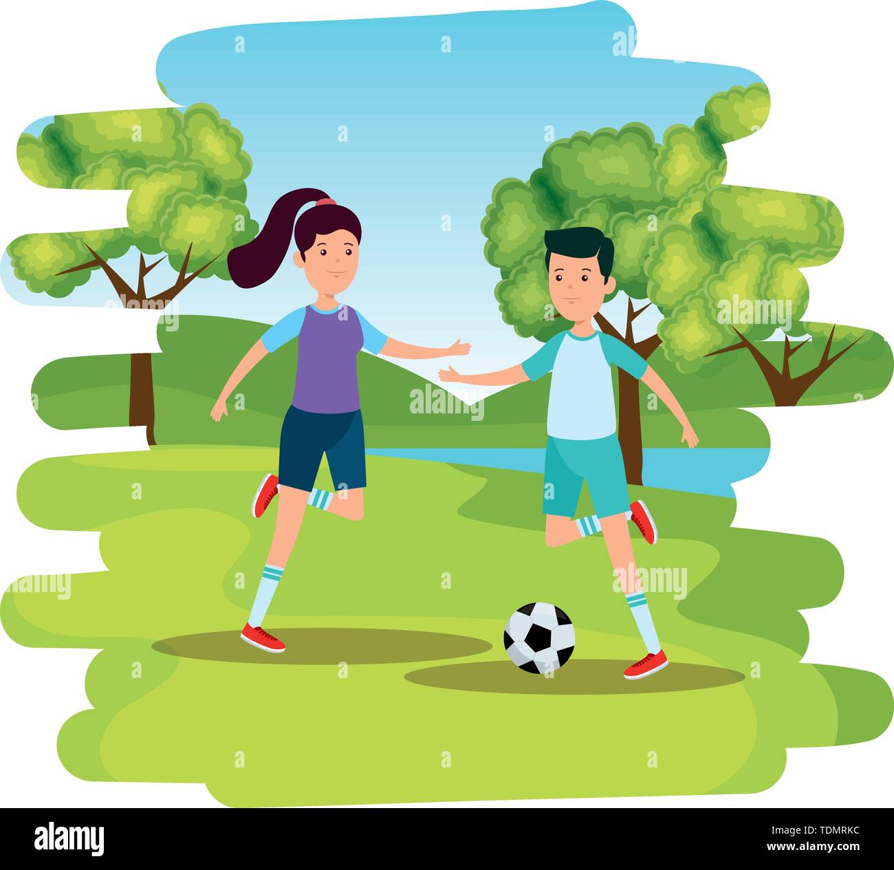 Practice Soccer Cartoon