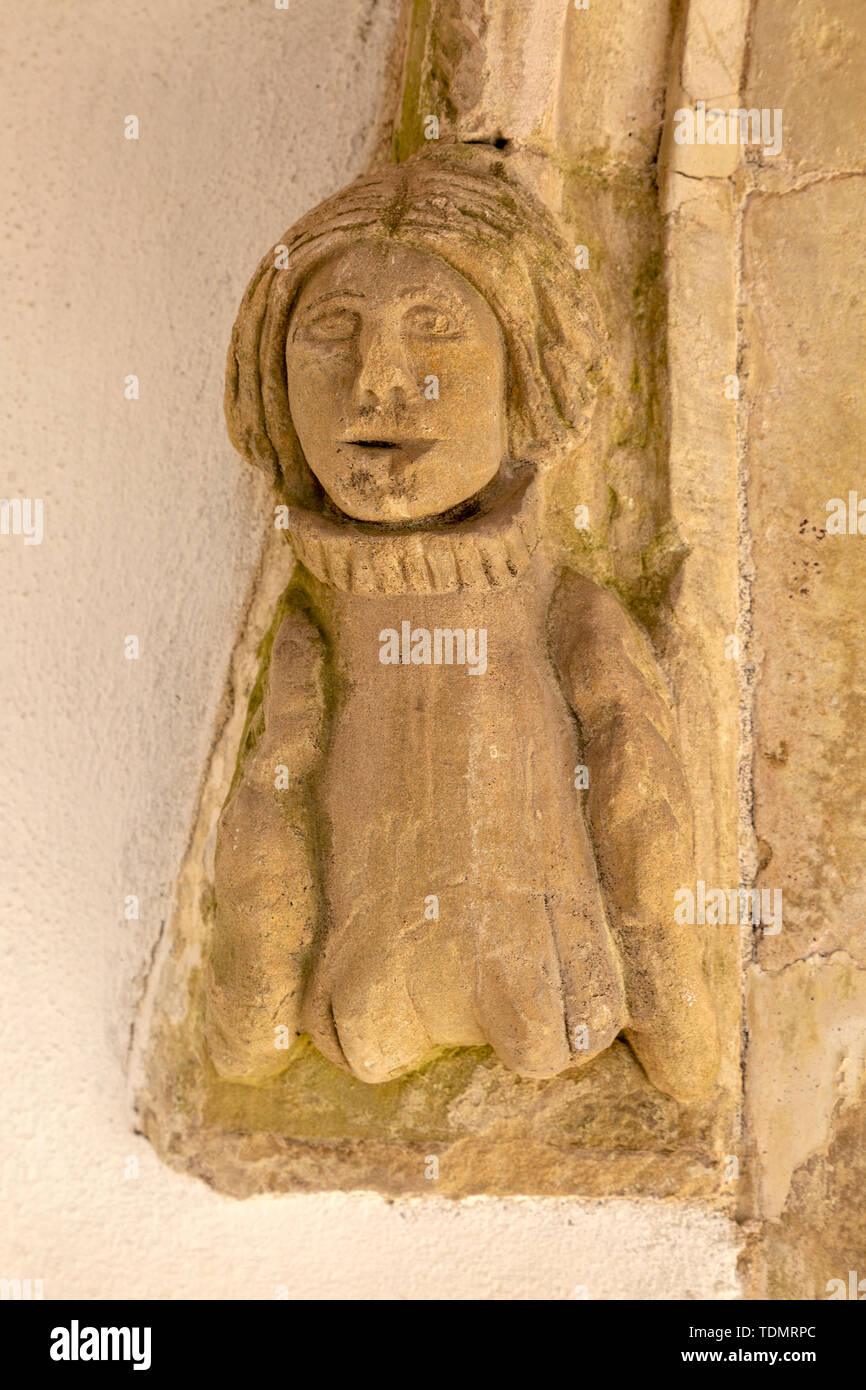 Interior village parish church of Saint Margaret, Chilmark, Wiltshire ...