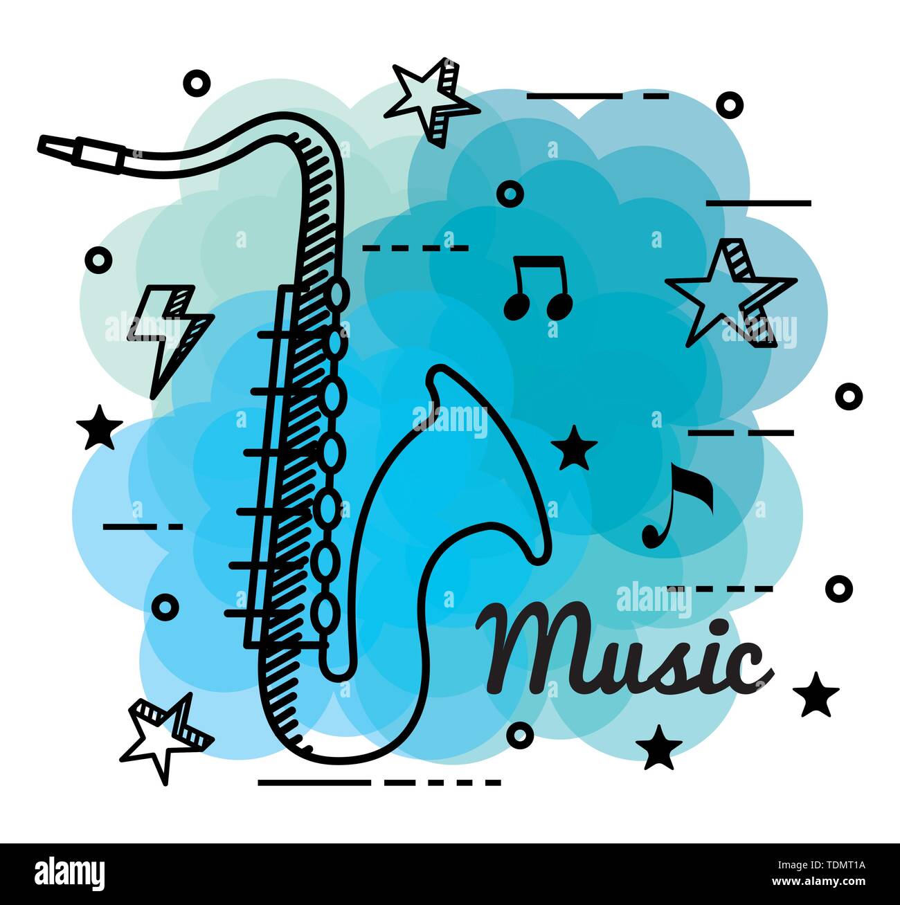 Beam music note Stock Vector Images - Alamy