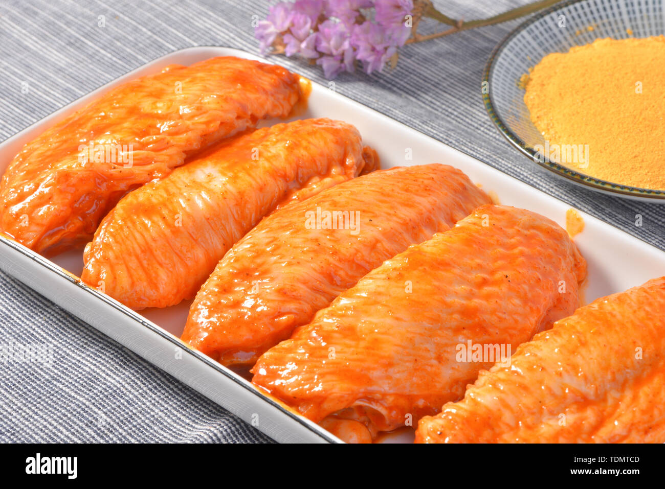 Roast wing making process Stock Photo - Alamy