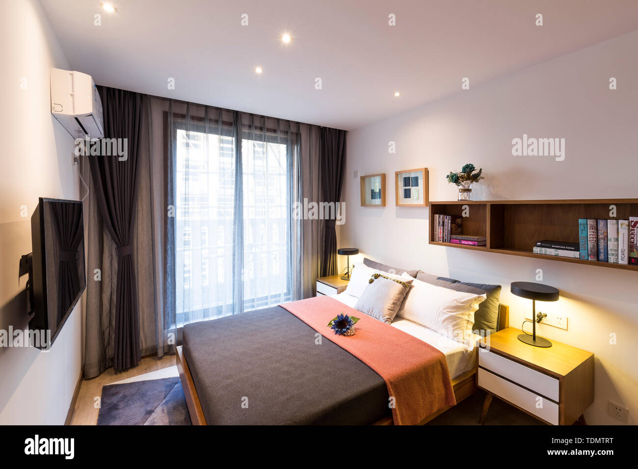 Interior Space Design of Model Room, Decorative Decoration Design Stock ...