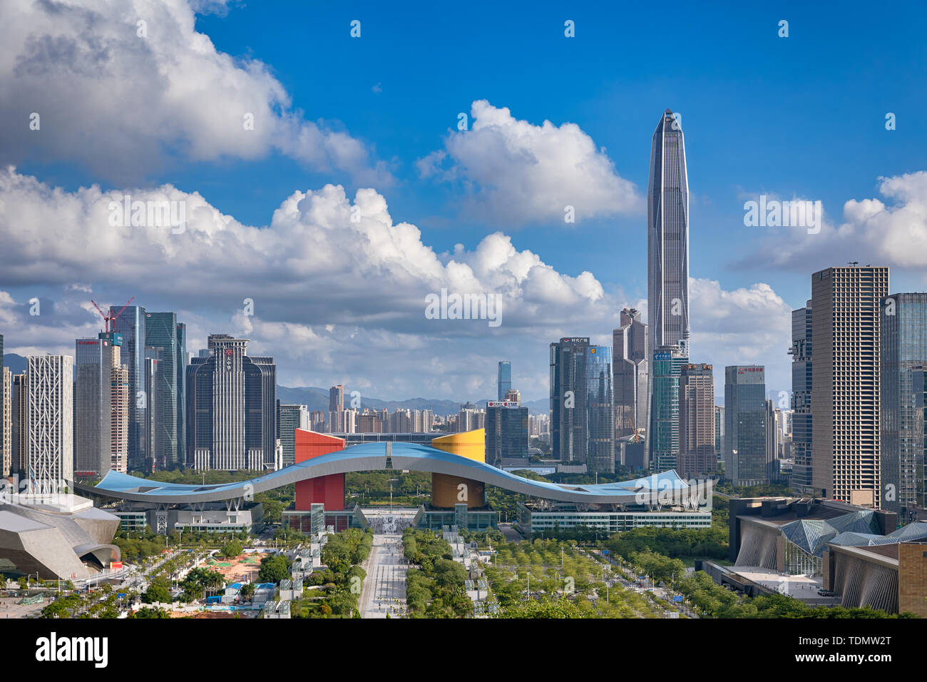 Futian And High Rise Building Architecture Scenery High Resolution ...