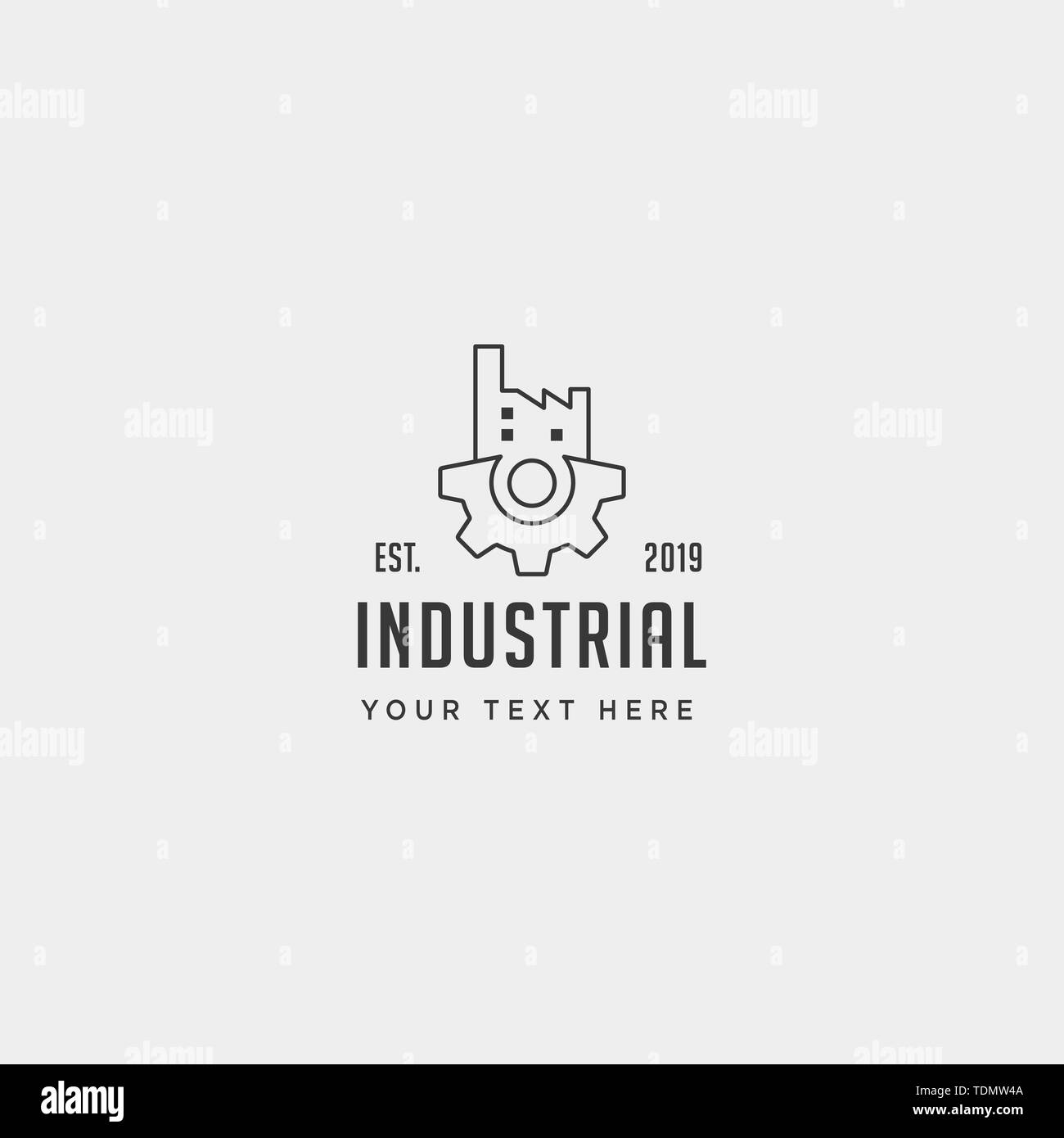 gear factory logo design industrial vector icon isolated Stock Vector ...
