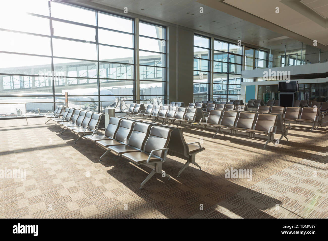 Modern airport design hall interior Stock Photo - Alamy