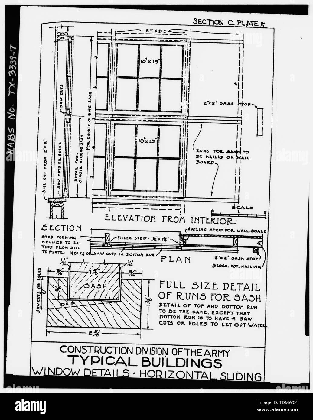 PHOTOGRAPHIC COPY OF ORIGINAL CONSTRUCTION DRAWING, DATED 1918 ...