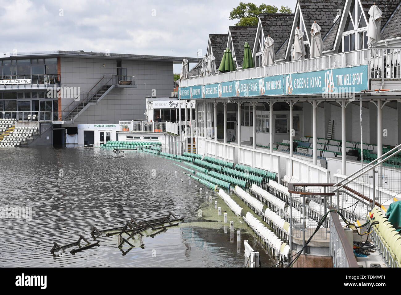 Worcestershire County Cricket Club's New Road ground in Worcester fully ...