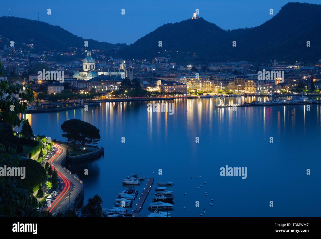 Como - The city with the Cathedral and lake Como Stock Photo - Alamy