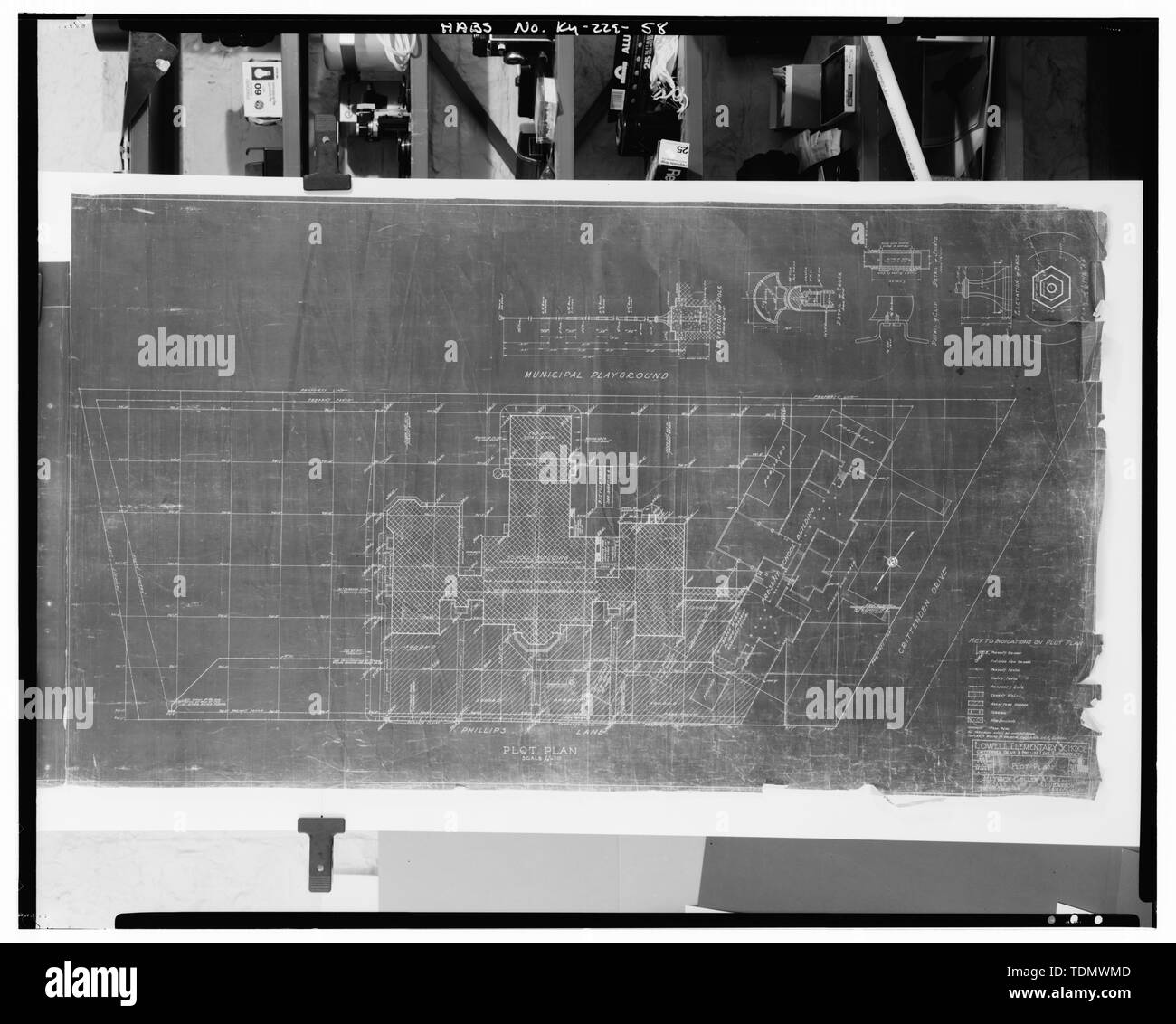 PHOTOGRAPHS OF ORIGINAL PLANS, PLOT PLAN, PAGE ONE. - James Russell ...
