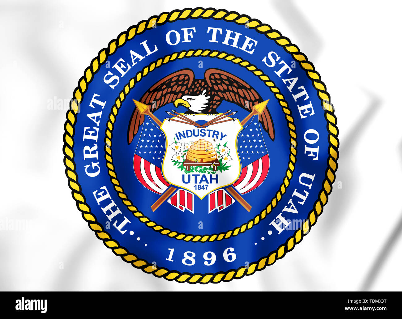 Utah state coat of arms hi-res stock photography and images - Alamy