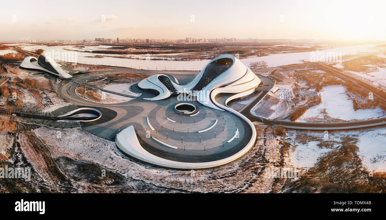 Aerial Panorama of Harbin Grand Theatre Stock Photo - Alamy