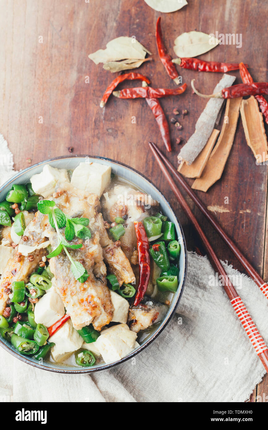 Sichuan spicy fish Stock Photo - Alamy