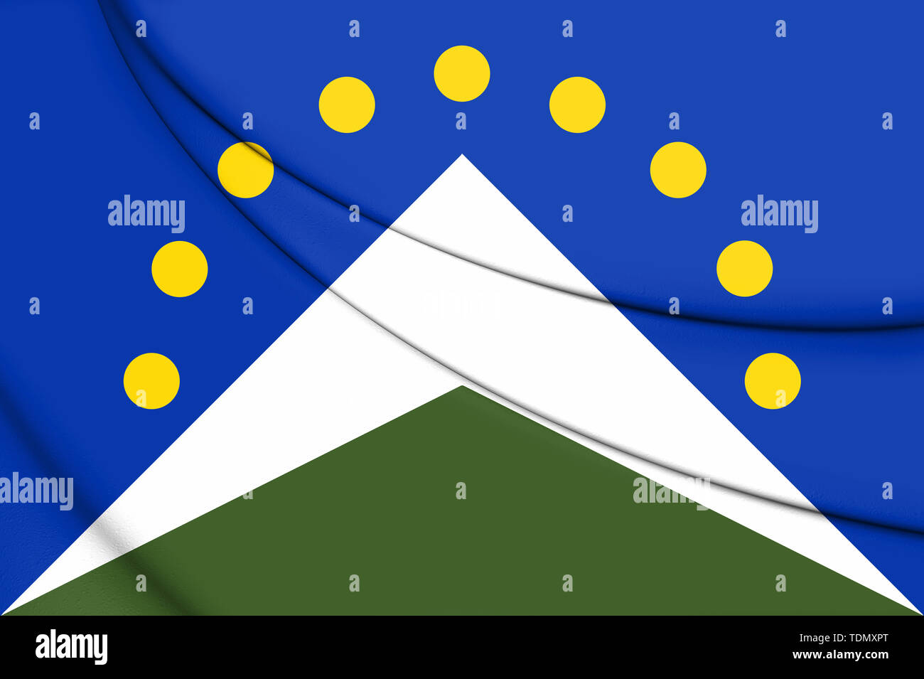 3D Flag of Junin, Peru. 3D Illustration Stock Photo - Alamy