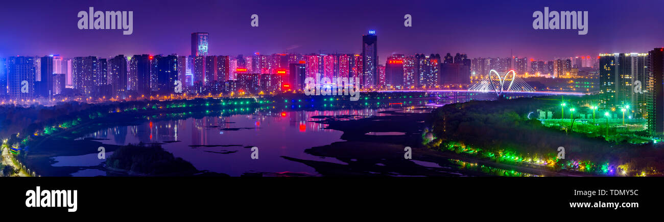 Night Scenery in Shenyang Stock Photo - Alamy