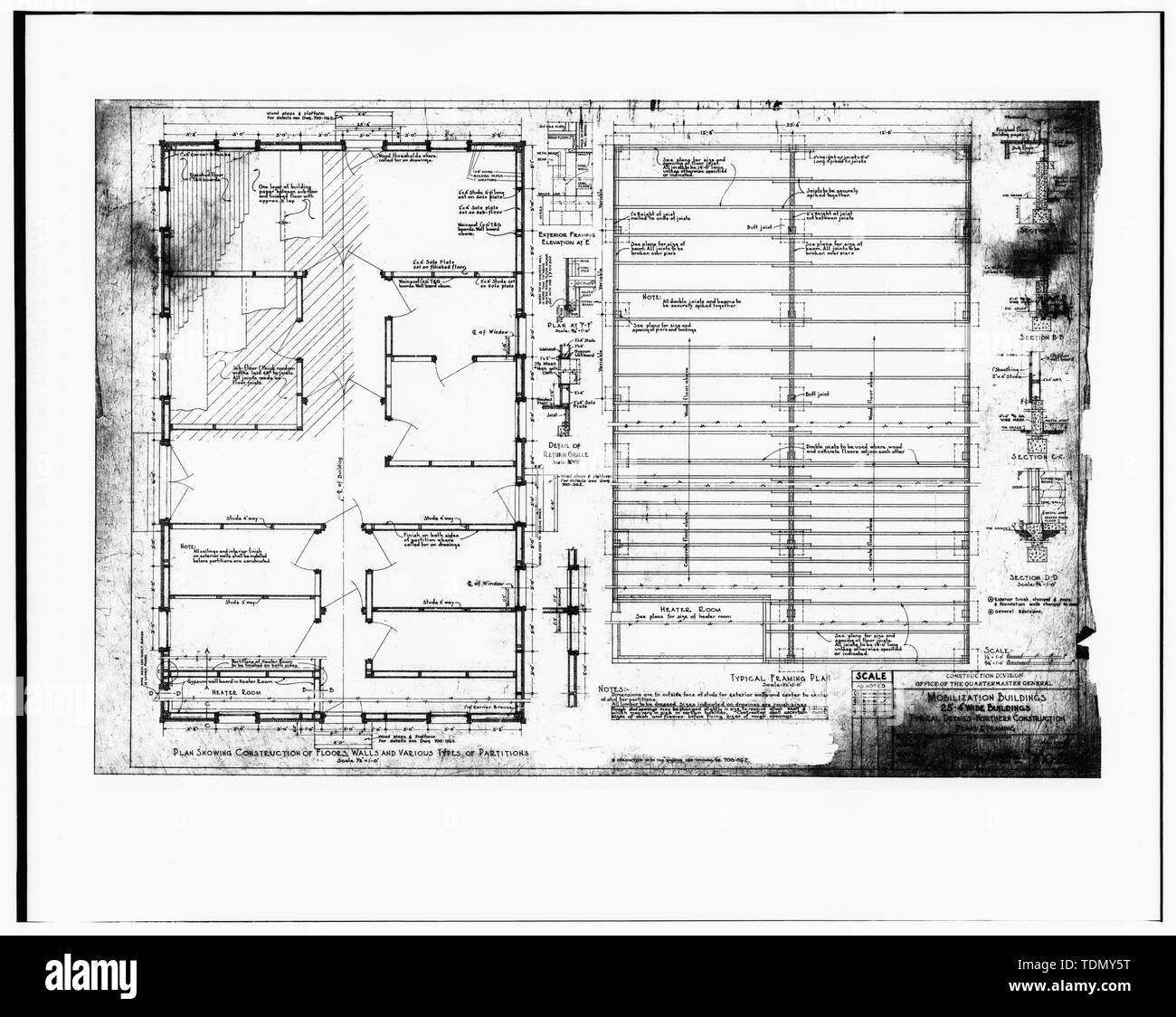 PLAN 700-225; 25'-4' WIDE BUILDINGS, TYPICAL DETAILS, NORTHERN ...