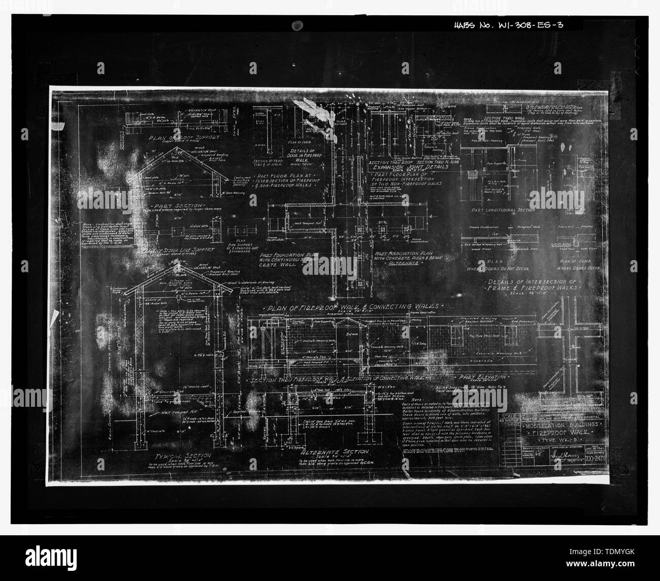 PLAN NUMBER 700-247.1 - Fort McCoy, Building No. T-10601, Along Three ...