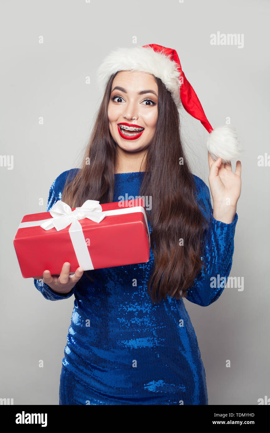 Beautiful santa woman hi-res stock photography and images - Alamy