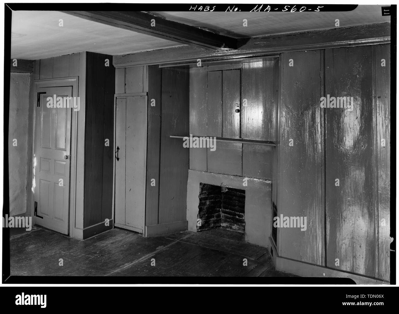 Paneling, northwest wall of southeast room, second floor - James Blake ...