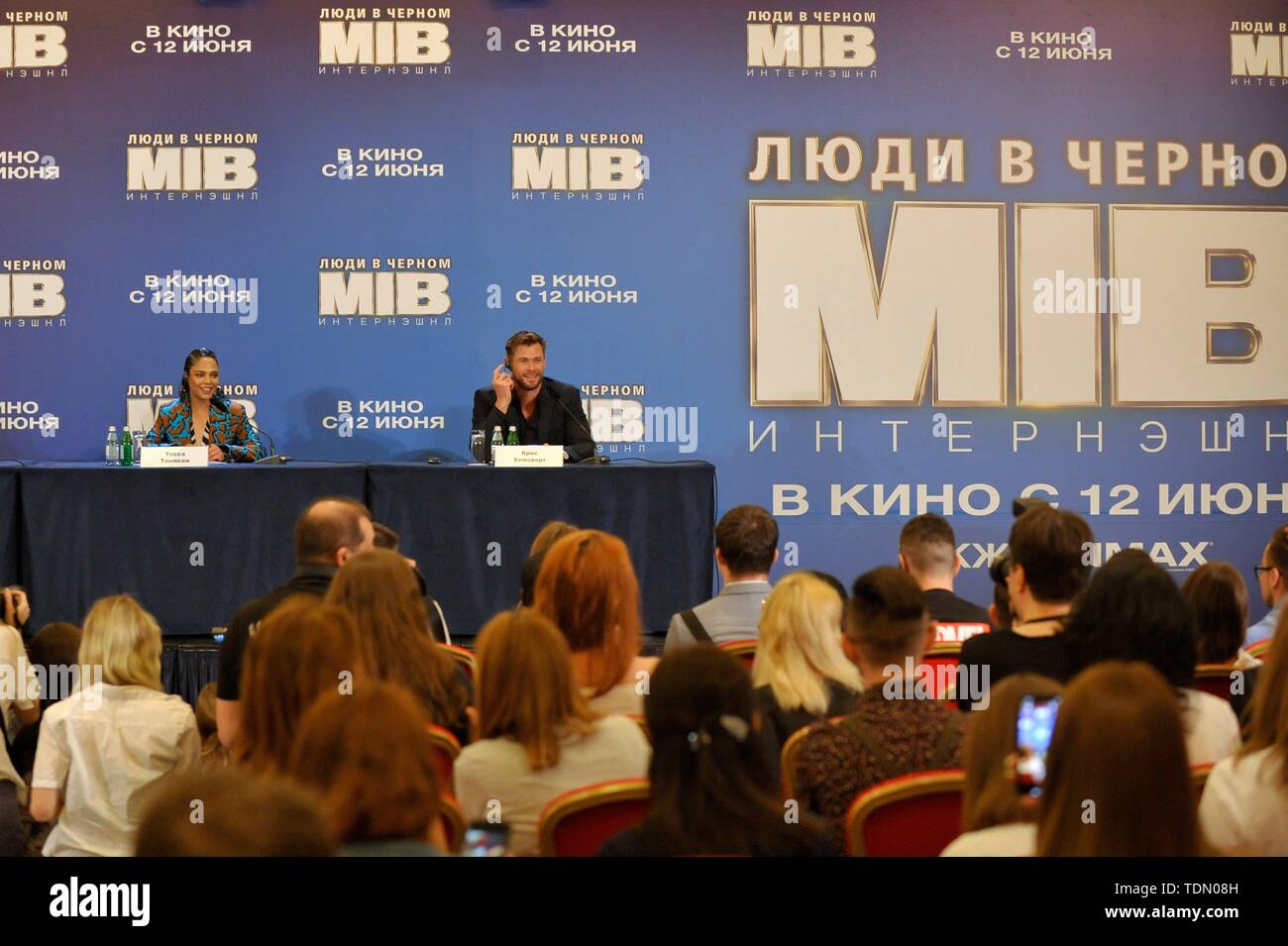 June 6, 2019. - Russia, Moscow. - 'Men in Black: International' film ...