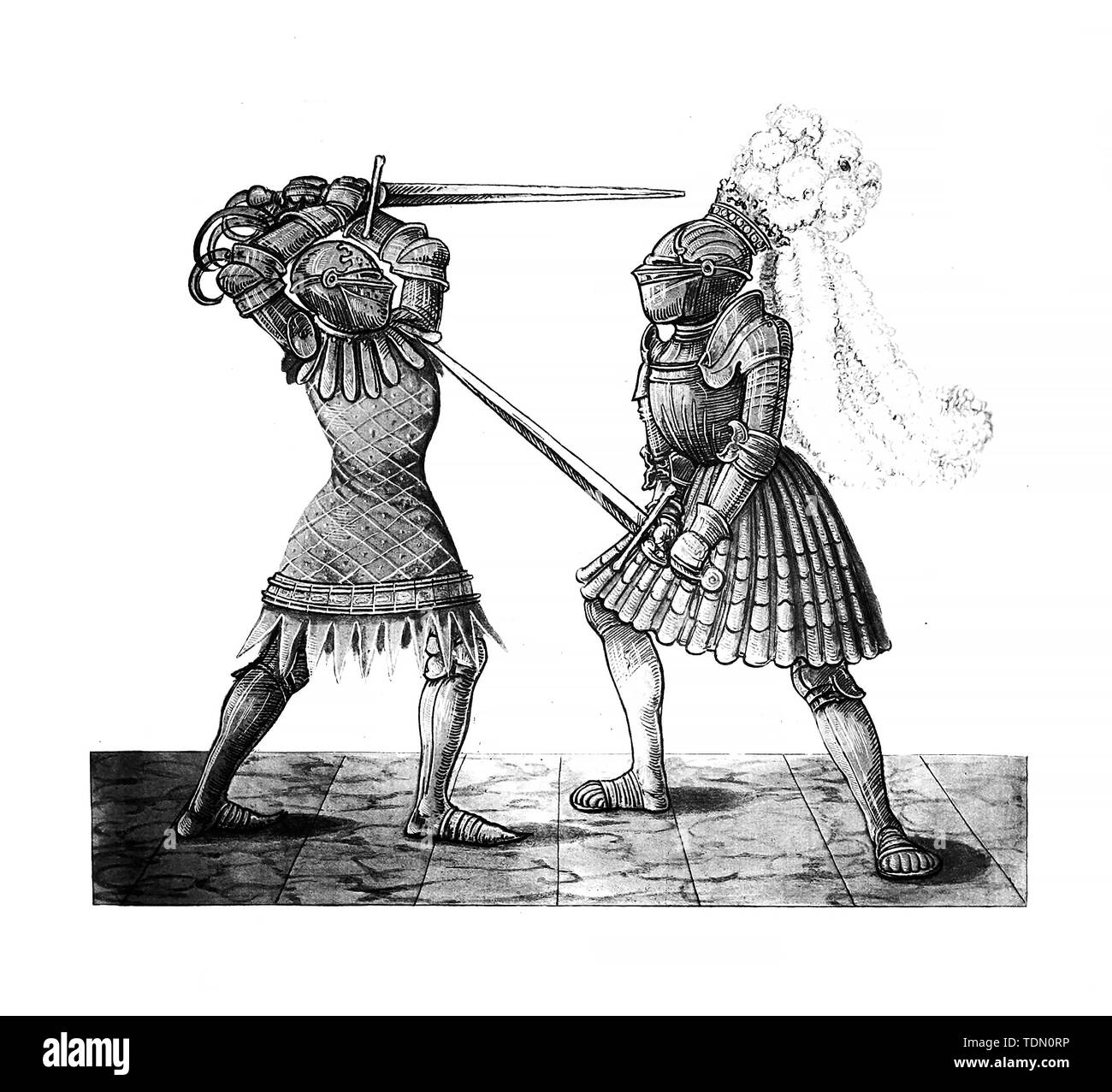 Armored knights Cut Out Stock Images & Pictures - Alamy