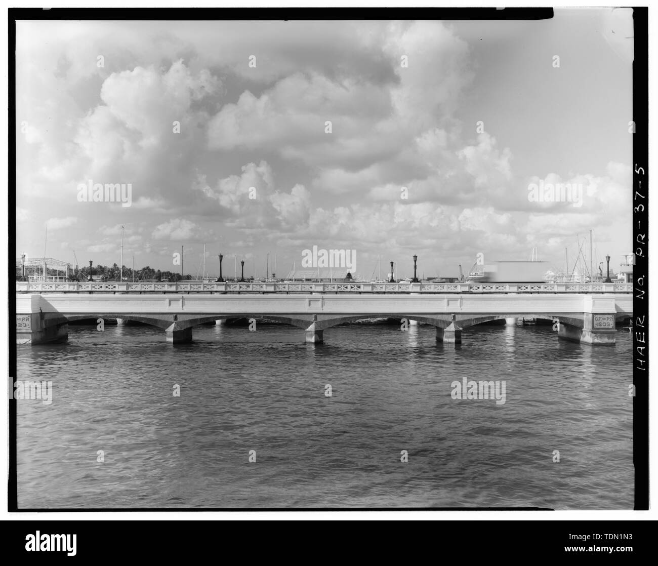 Partial elevation of east side center section, from Guillermo Esteves ...