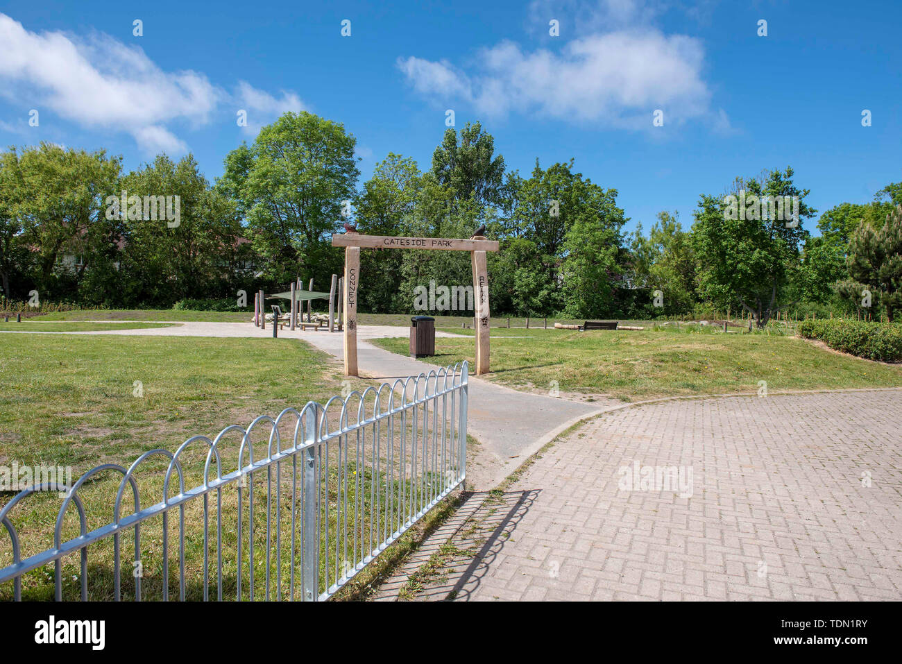 Gateside Park one of the open spaces on the Grange Park Estate Chepstow ...