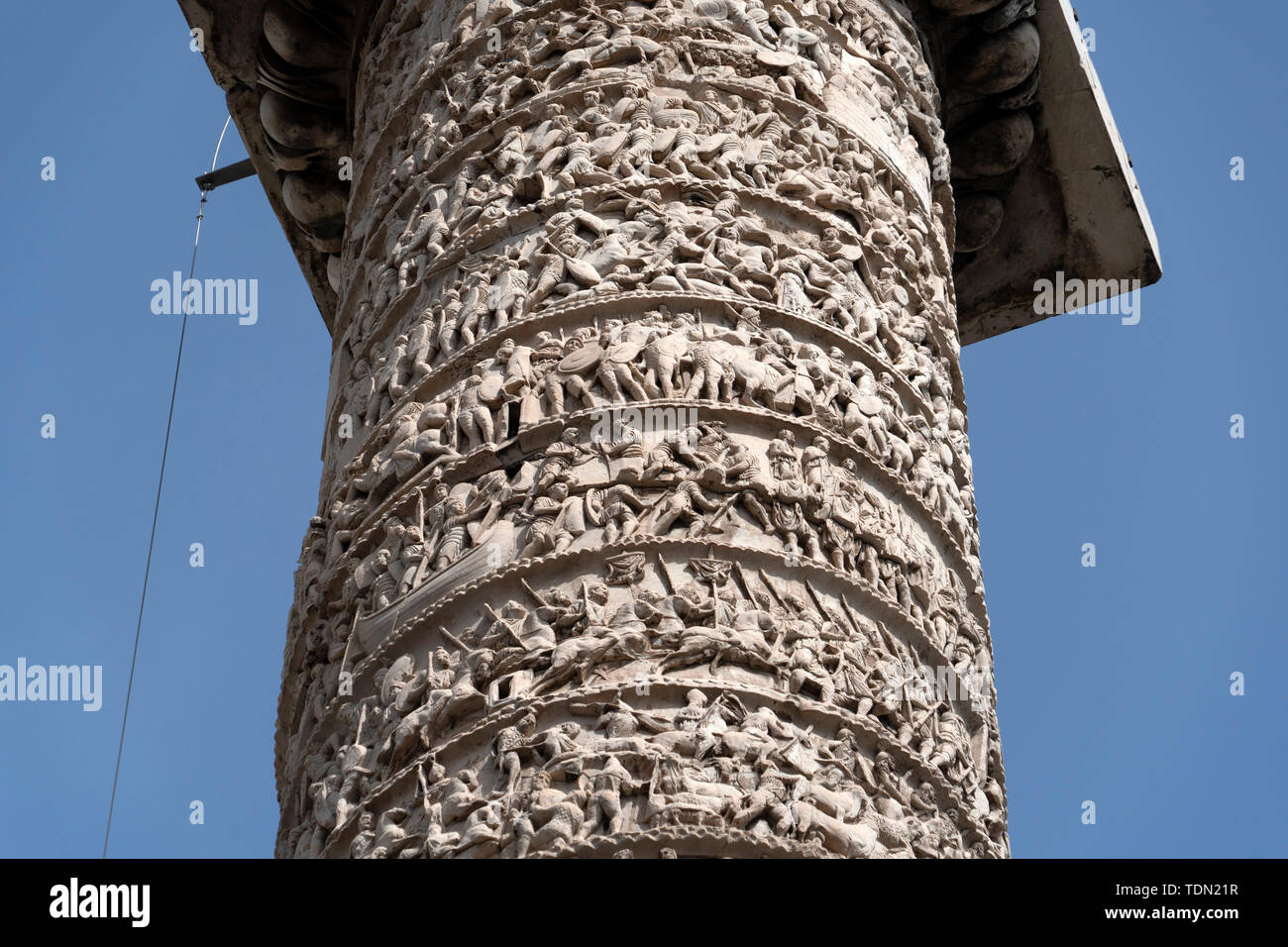 Marc Marcus Aurelio Column in Rome Colonna Place Stock Photo - Alamy