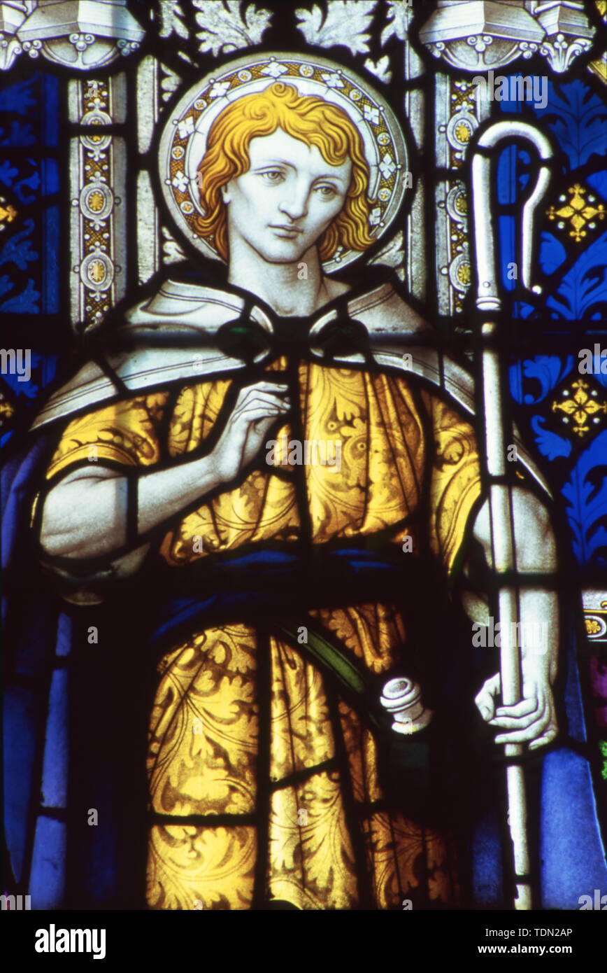 Stained glass window, Abel, St Edmundsbury Cathedral Stock Photo - Alamy