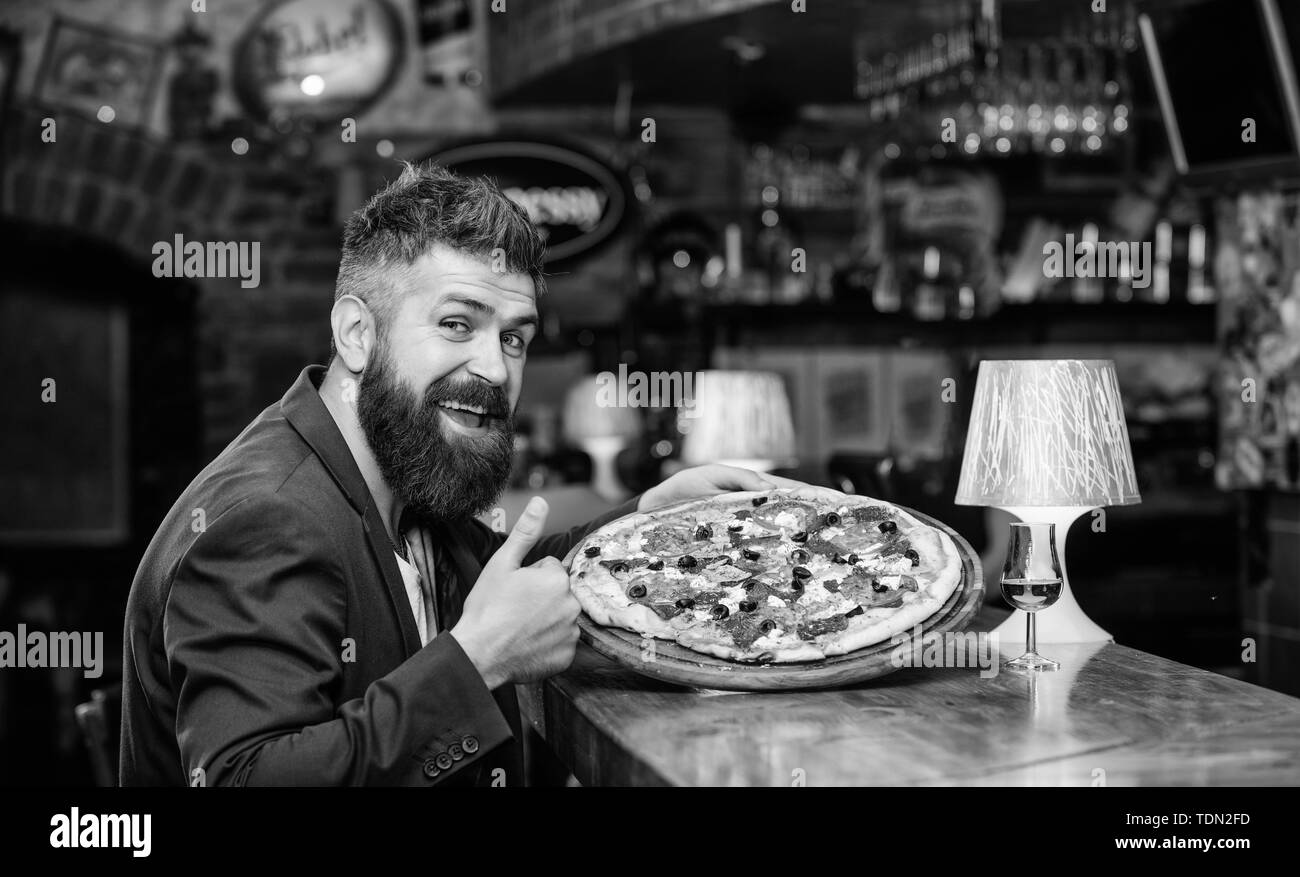Pizza manager Black and White Stock Photos & Images - Alamy