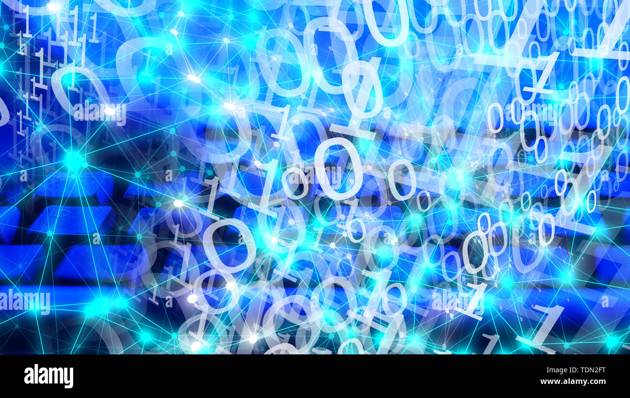 Hacker hacking security system in office, science fiction future Stock ...