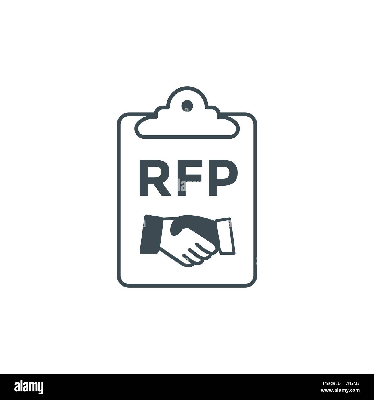 RFP Icon - request for proposal concept - idea Stock Vector Image & Art ...