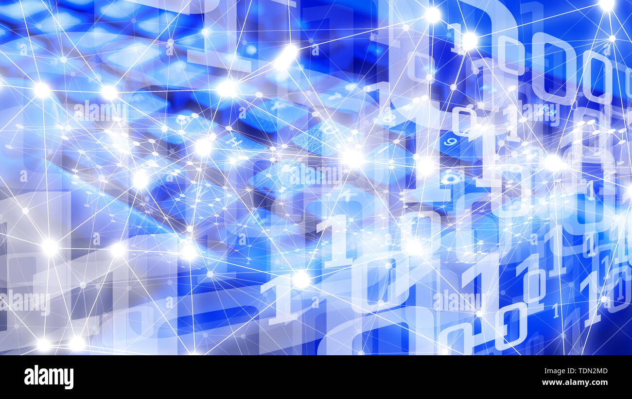 Computer spy cyber crime, dots and lines graphic Stock Photo - Alamy