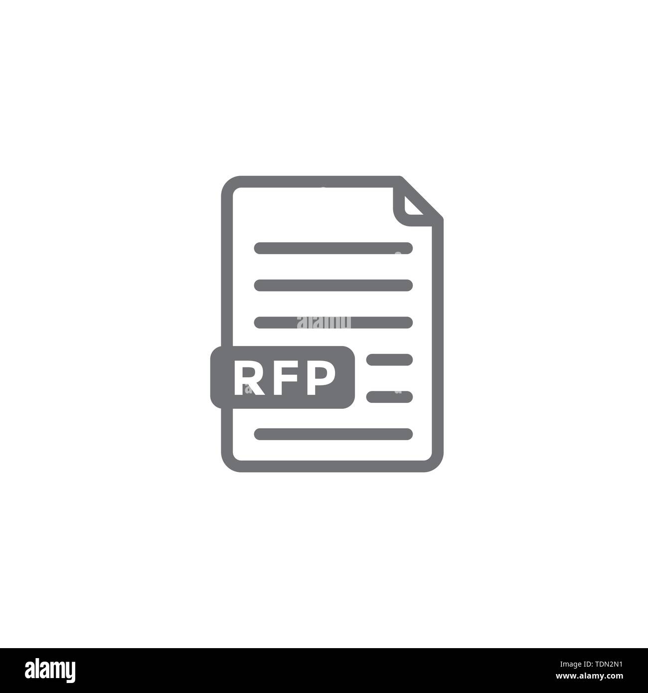 RFP Icon - request for proposal concept - idea Stock Vector Image & Art ...