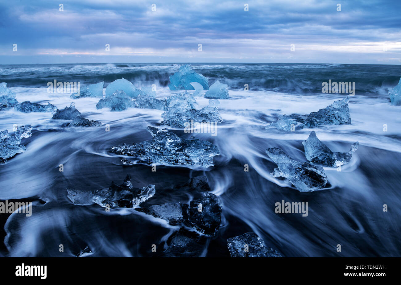 Iceland Ice Beach Stock Photo - Alamy