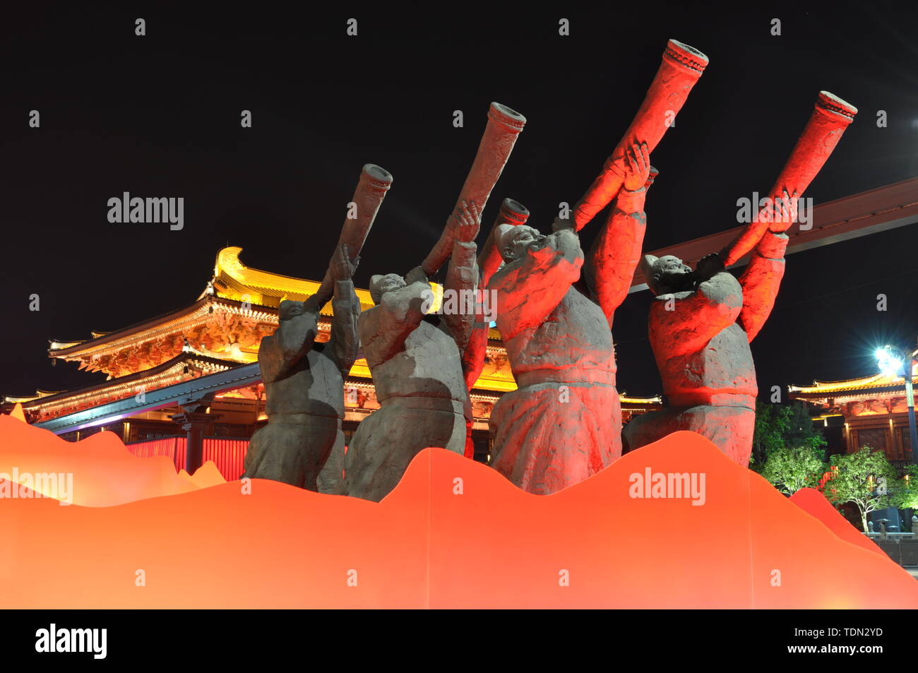 Xian datang night city hi-res stock photography and images - Alamy