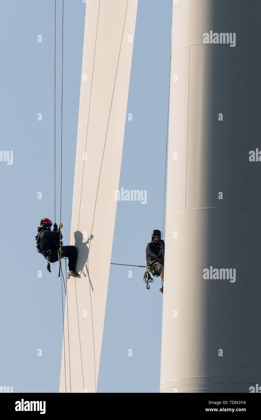 Climbing wind turbine hi-res stock photography and images - Alamy