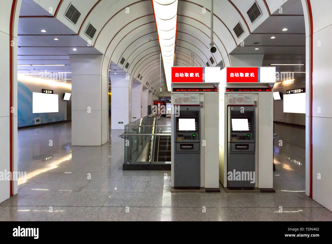 Modern modern buildings and corridors hi-res stock photography and ...