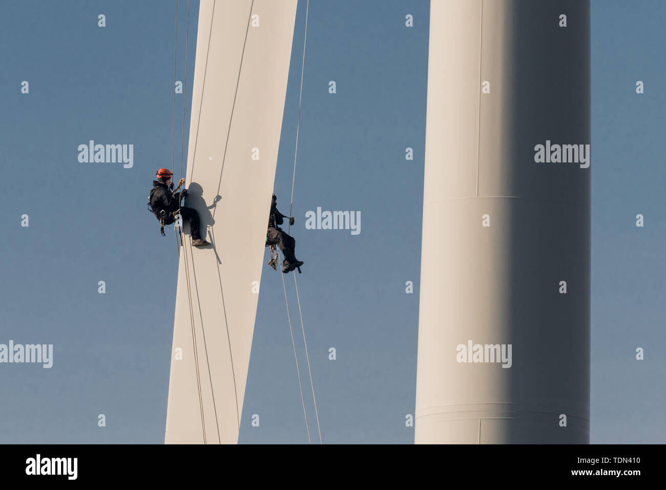 Climbing wind turbine hi-res stock photography and images - Alamy