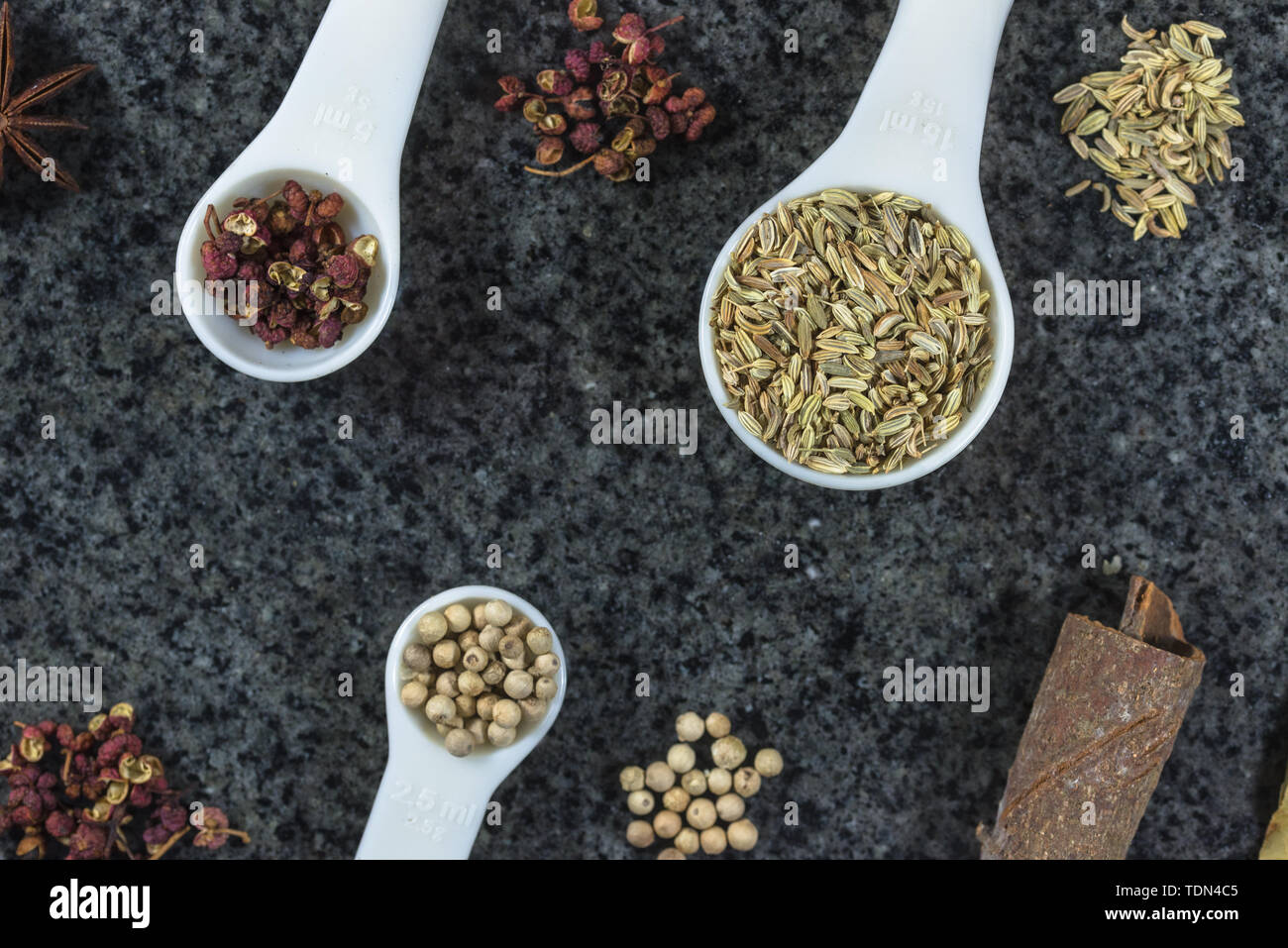 Edible spice seasonings Stock Photo - Alamy