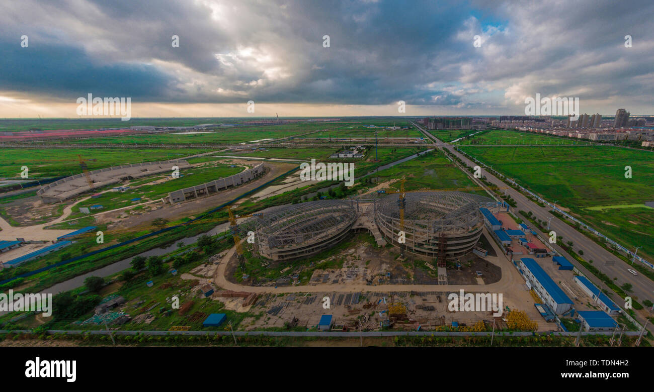 Aerial map of Huanghua, Hebei Province Stock Photo - Alamy