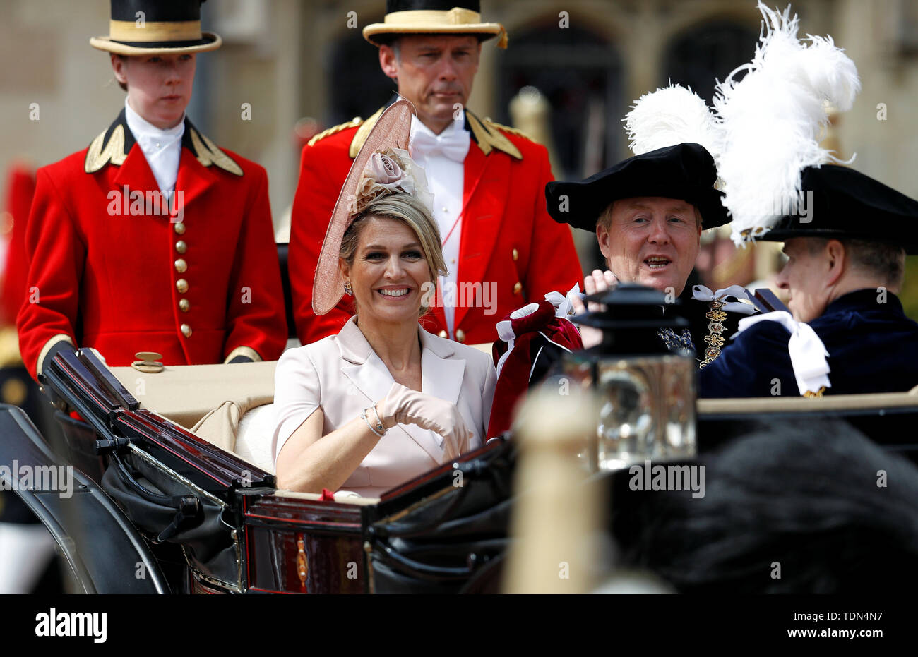 Dutch King Willem-Alexander and Queen Maxima leave the annual Order of ...