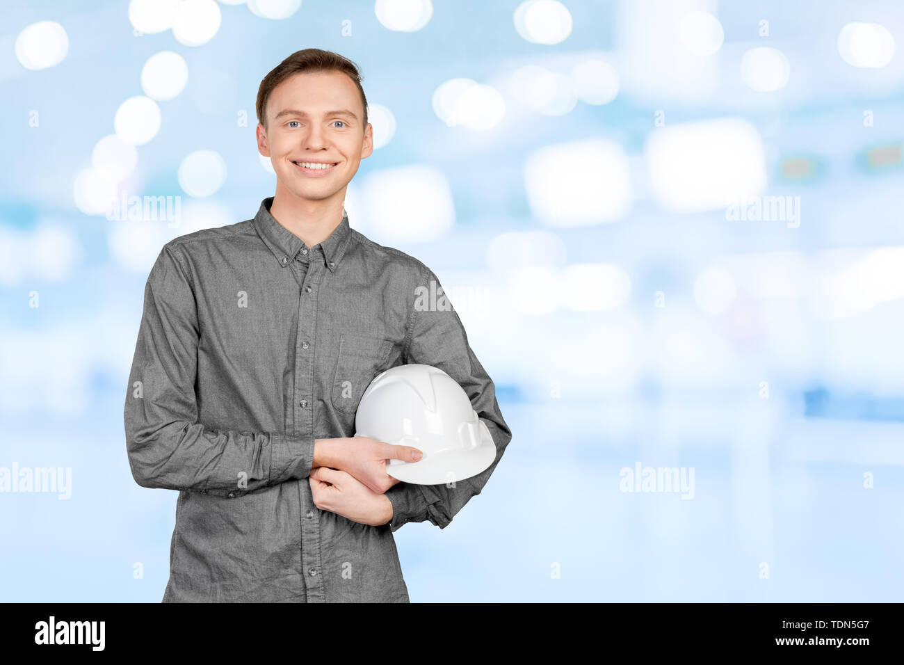 Portrait Of Architect Man Stock Photo - Alamy