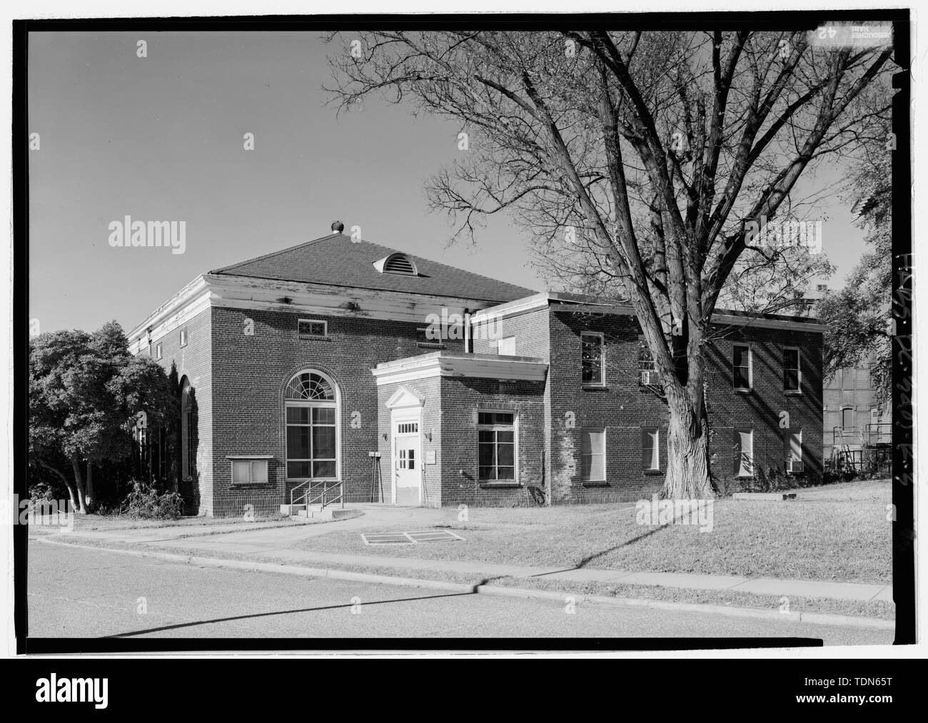 Perspective view of south corner - St. Elizabeths Hospital, Hagan Hall ...