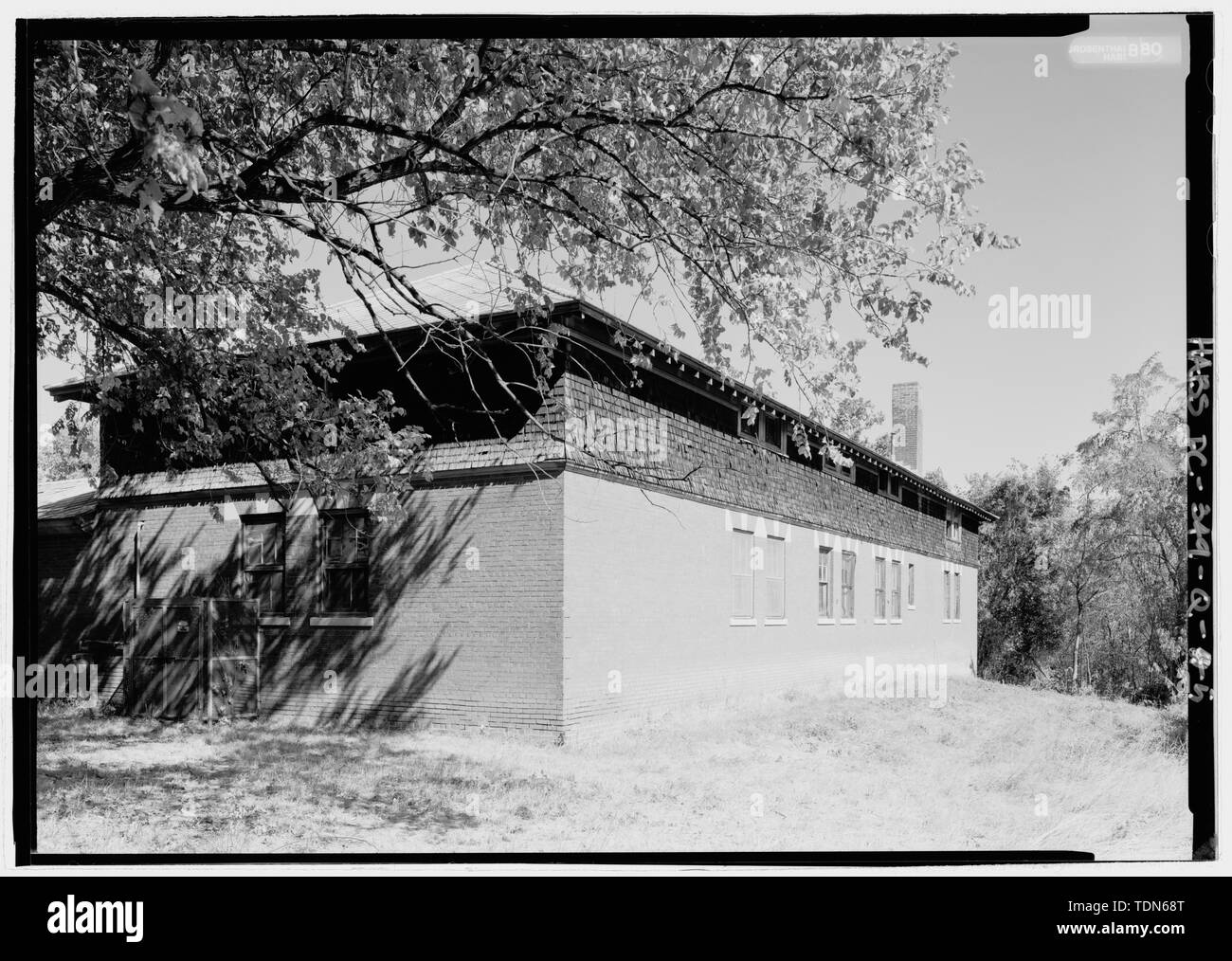 Perspective view of southwest corner - St. Elizabeths Hospital, Stable ...