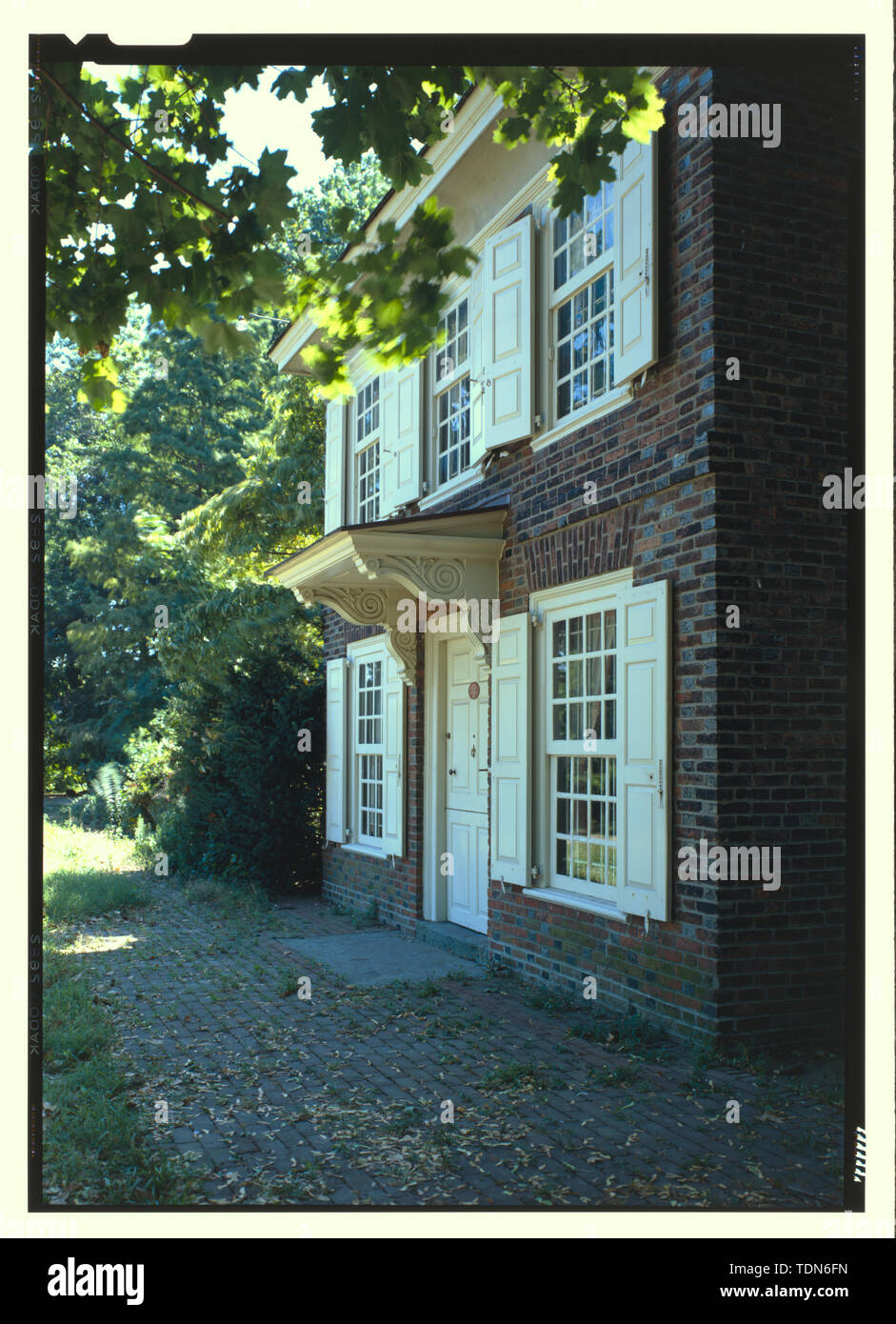 Perspective view of the front elevation (duplicate of HABS No. PA-184-6 ...