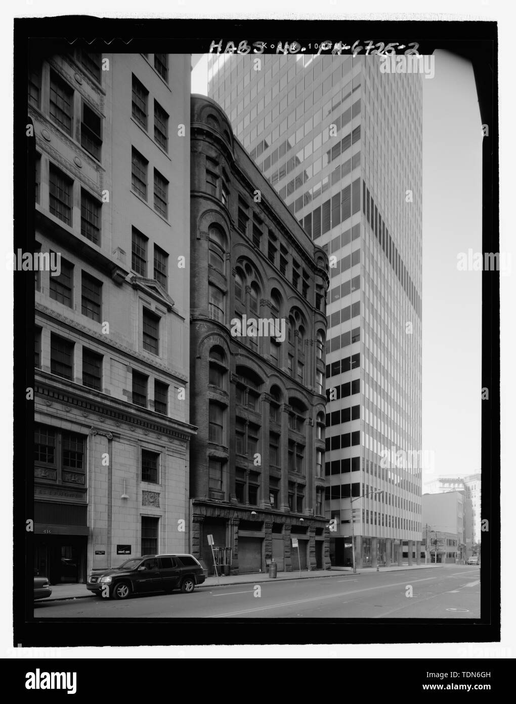 perspective view of the front elevation from the northeast. - Bell ...