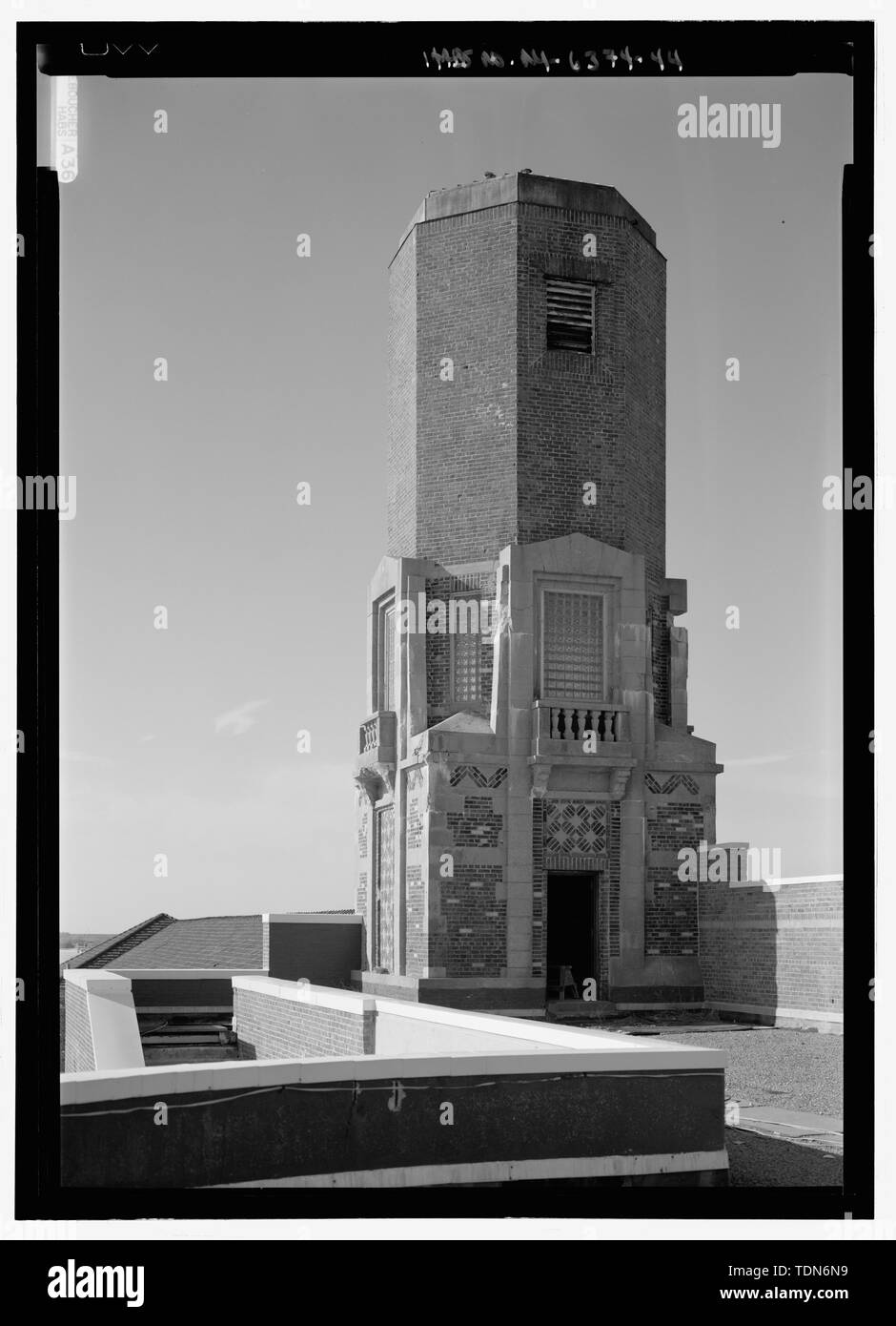 Perspective view of the west tower looking from the east - Jacob Riis ...