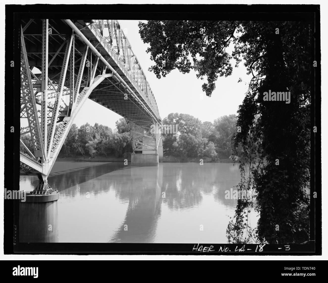 Perspective, view looking east on the south side of structure - Long ...